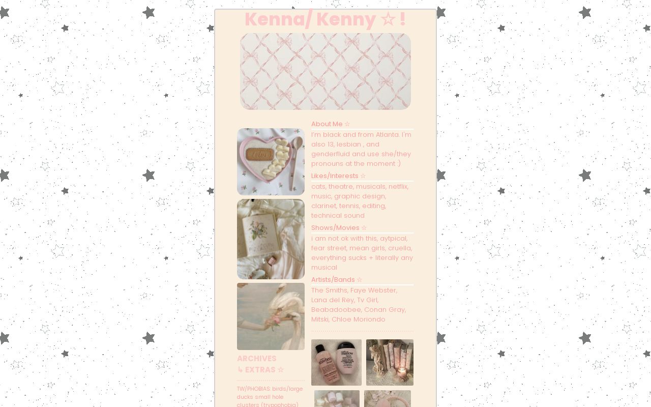 Kenna/Kenny’s Info Carrd